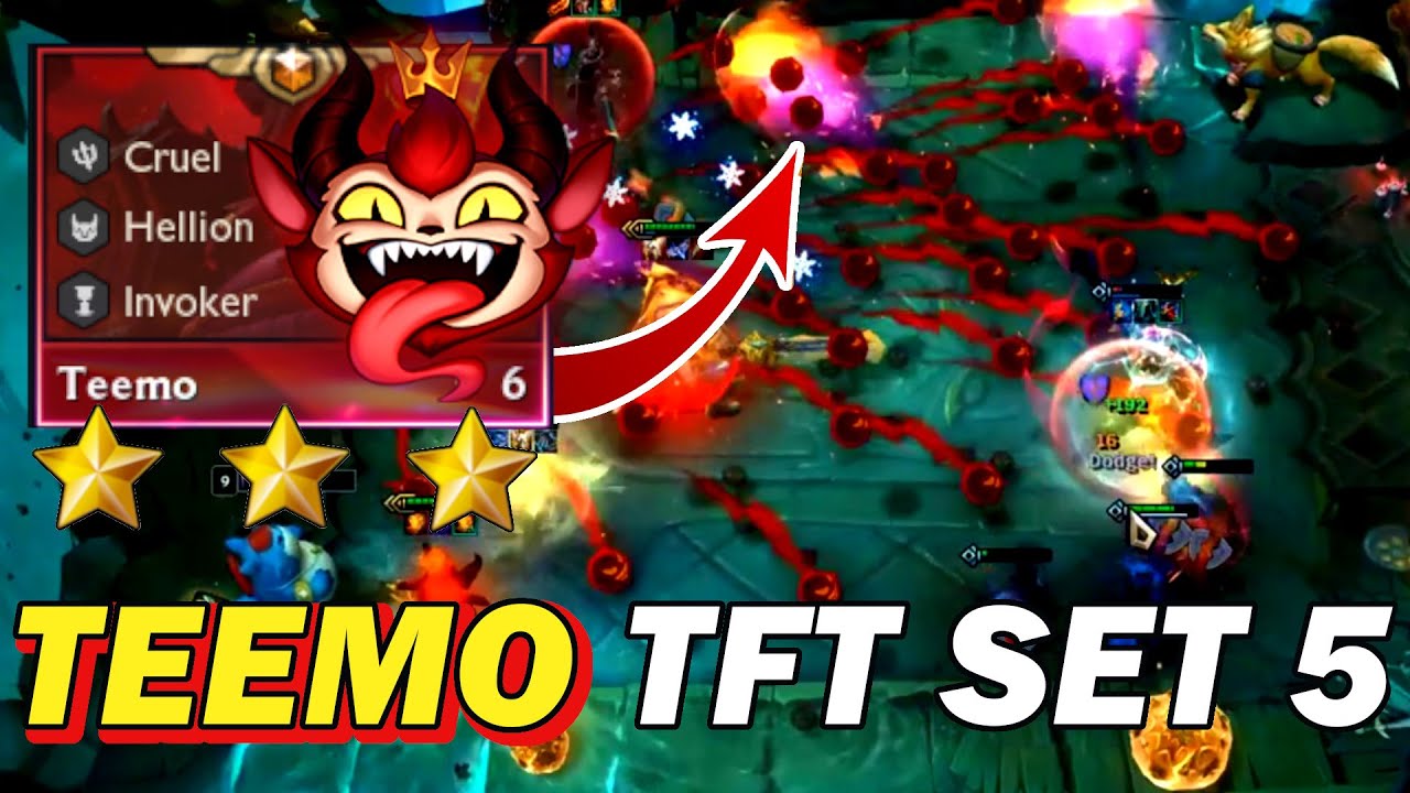 VIDEO: Teemo 3 sao thể hiện sức mạnh quá khủng khiếp trong ĐTCL mùa 5