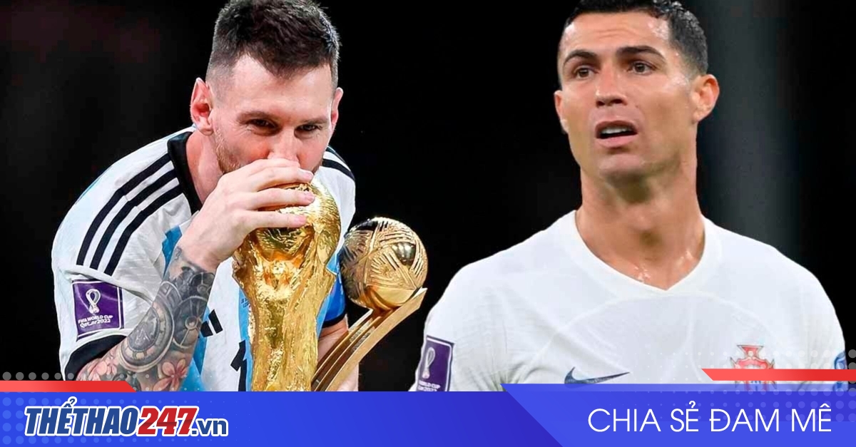 Phản ứng của Ronaldo khi bị trẻ con chê kém hơn Messi