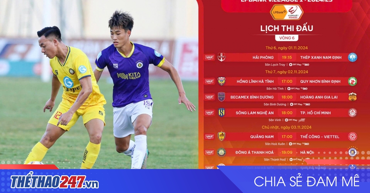 Vòng 6 V-League 2024/25: Hấp dẫn cao độ!