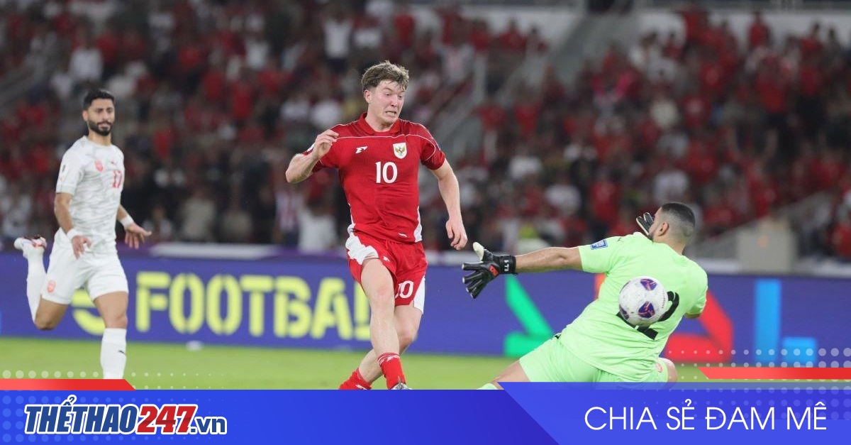 Kết quả bóng đá Indonesia vs Bahrain: Giấc mơ World Cup vẫy gọi