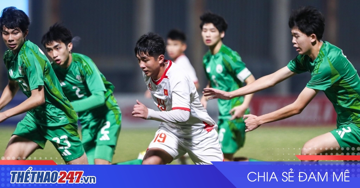 Highlights U17 Việt Nam 4-0 U17 Ma Cao: Đặt 1 chân vào VCK U17 châu Á
