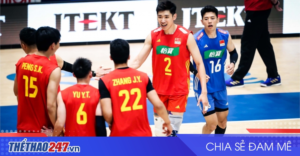 Link xem trực tiếp bóng chuyền nam VNL 2023 ngày 9/6: Trung Quốc vs Pháp