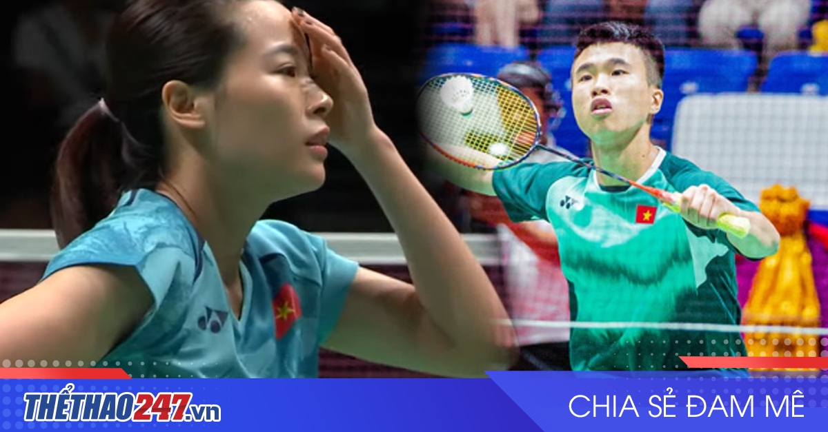 Thùy Linh và Hải Đăng dừng chân ngay trận ra quân giải cầu lông VĐTG