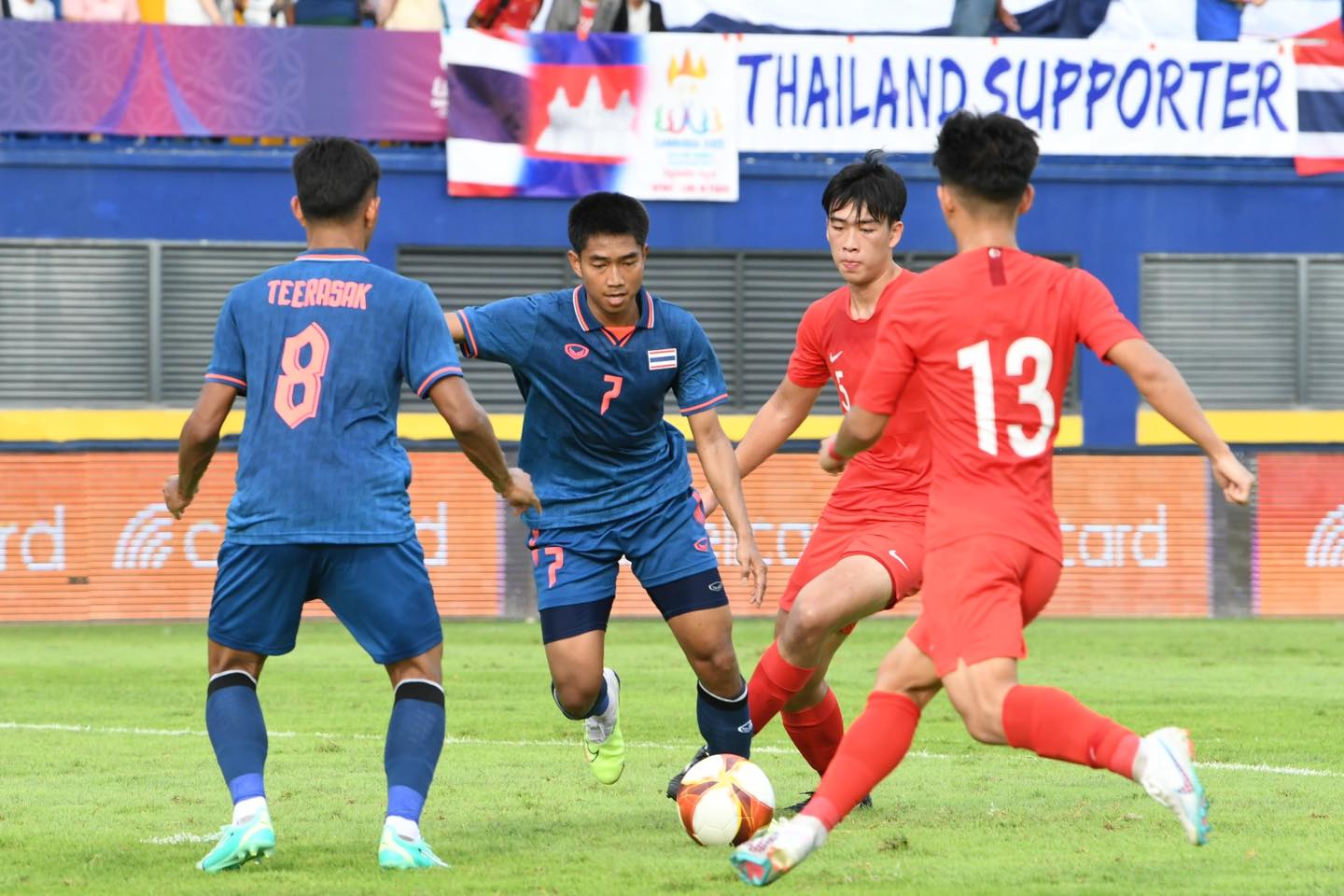Highlights U22 Thái Lan vs U22 Singapore: Tạm lên ngôi đầu