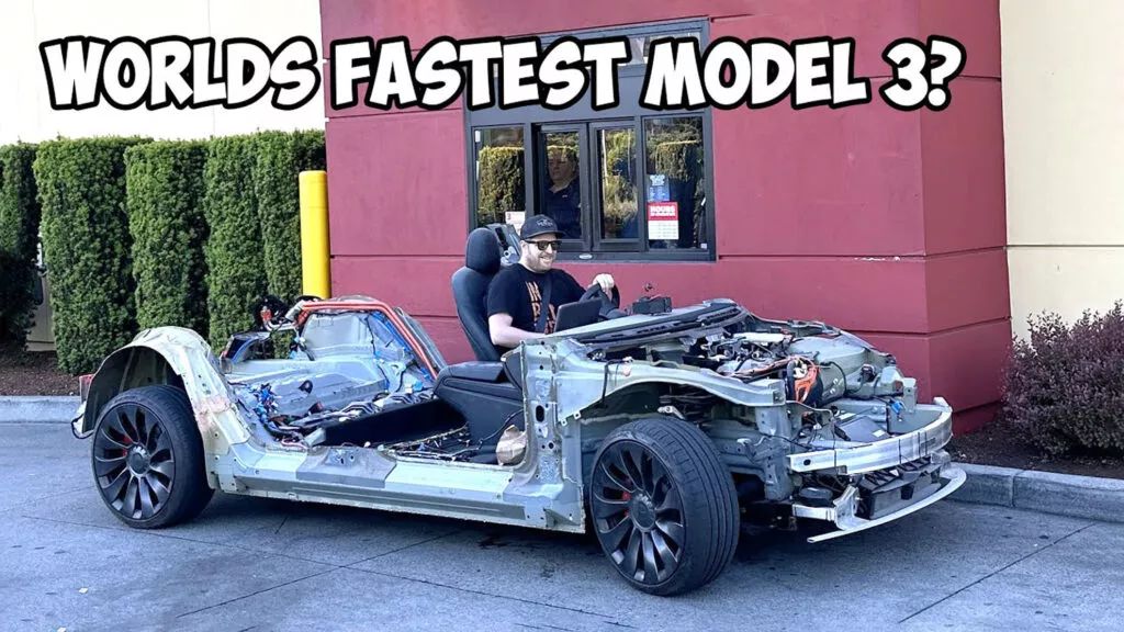 Độc lạ chiếc Tesla Model 3 phiên bản 'trần trụi' với khả năng tăng tốc ...