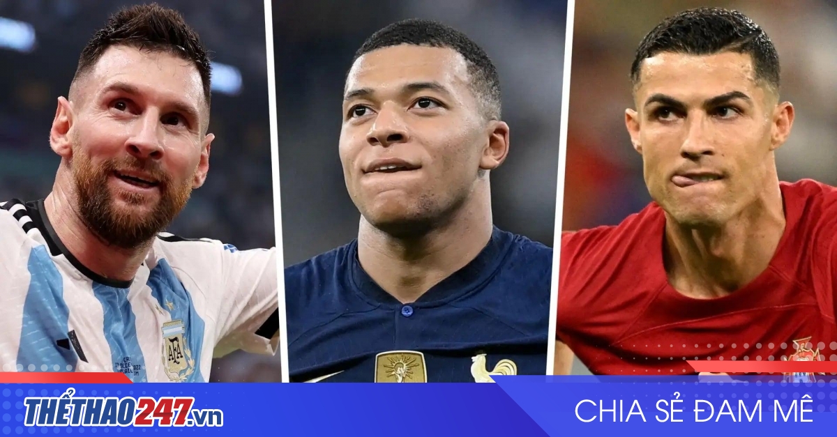 Ronaldo và Messi kém xa Mbappe ở tuổi 26