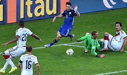 Thống kê: Tỷ lệ chuyền bóng thành công của Messi kém Neuer