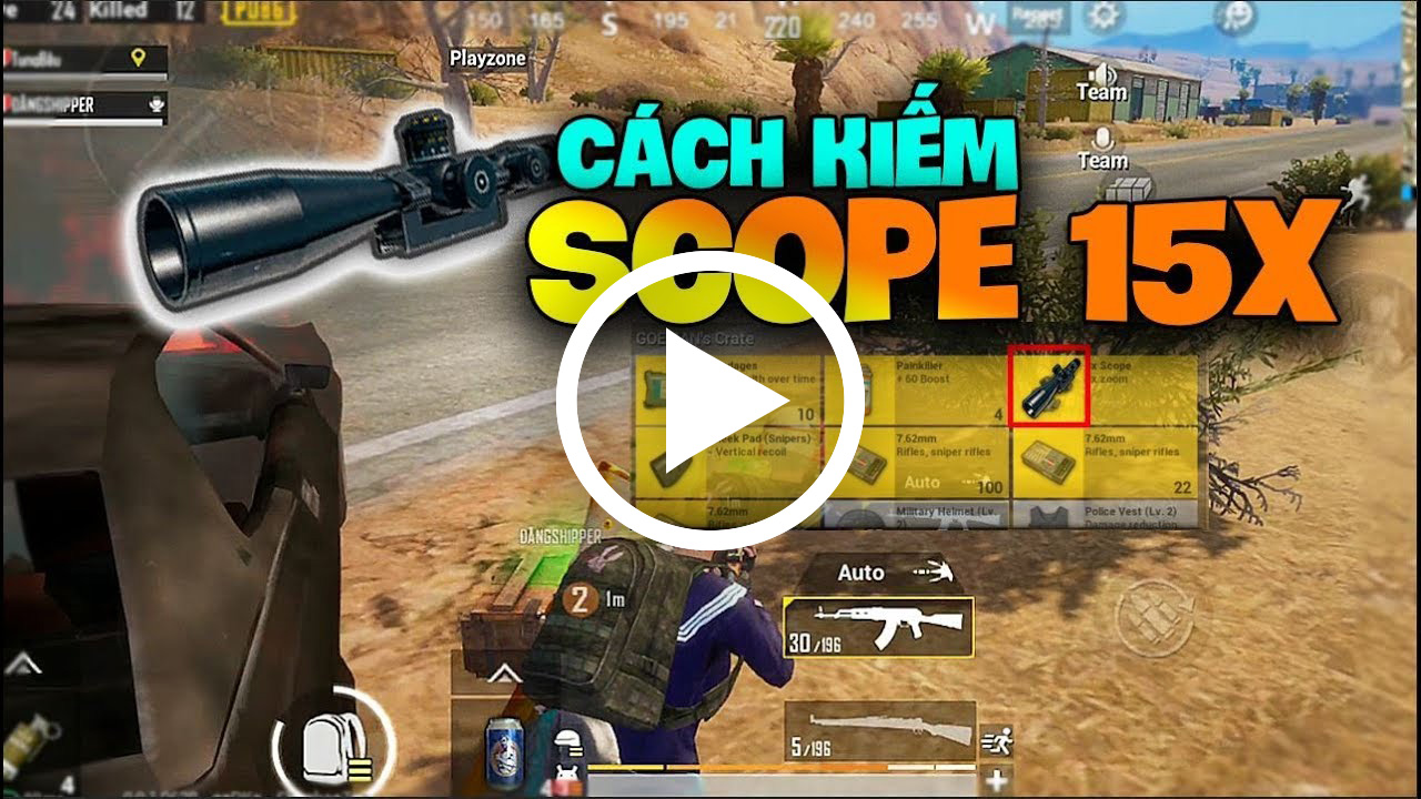 Cách kiếm SCOPE 15X trong PUBG Mobile 0.9 | Nhìn rõ từng chi tiết của địch