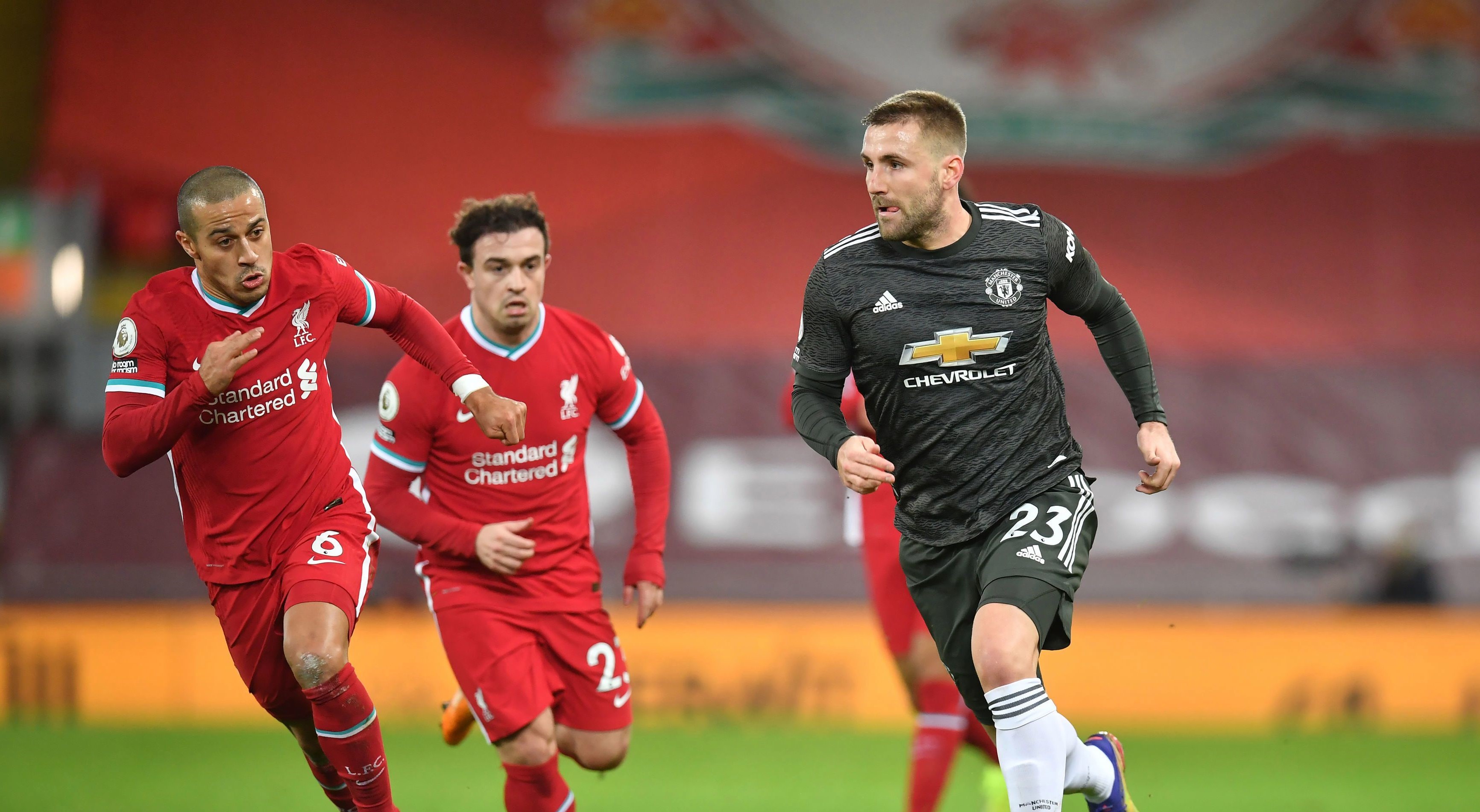 Thông số siêu khủng của Luke Shaw trận gặp Liverpool