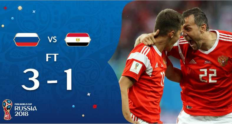 VIDEO Highlights: Nga 3-1 Ai Cập (Bảng A World Cup 2018)